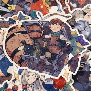 Dunmeshi Glitter Stickers - Etsy