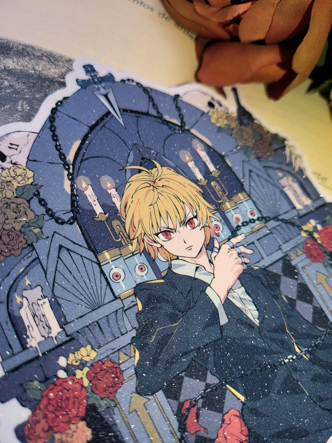 Kurapika Holo/glitter Sticker - Etsy