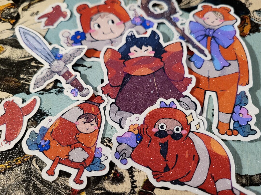 More Dunmeshi Glitter Stickers - Etsy