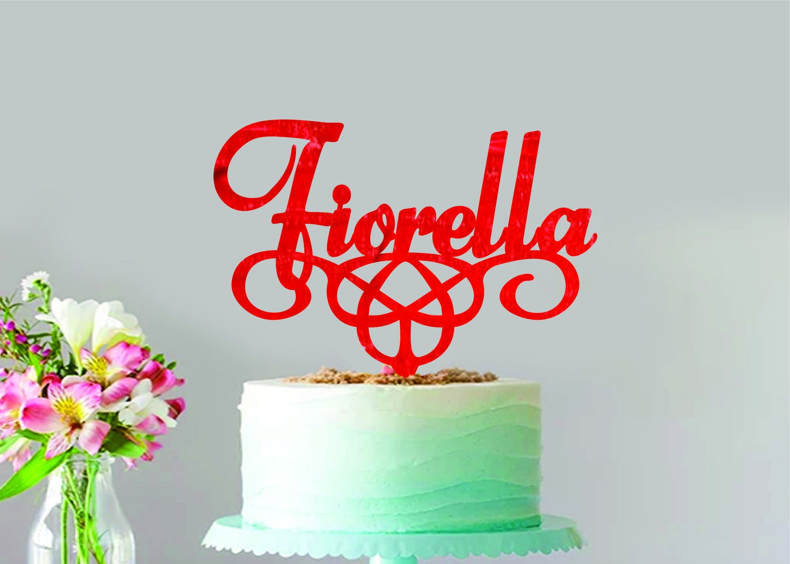 Parct02 CAKE TOPPER NAME for Birthdays Gifts Decor | Etsy