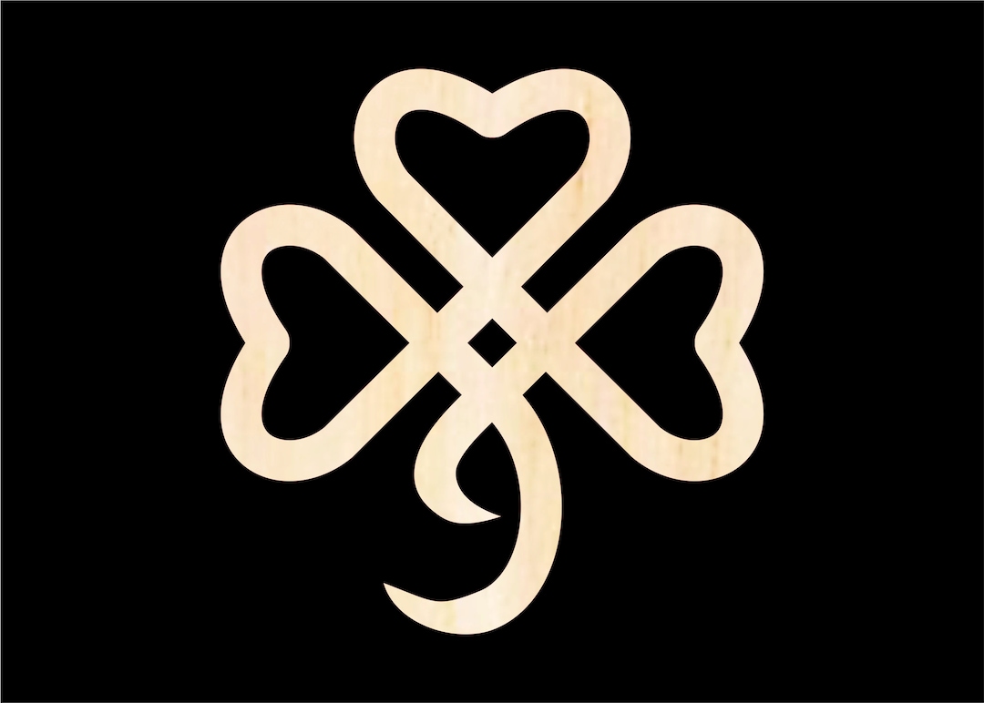 Gs034 - Celtic Knot - Clover - Laser Cut Wood - Etsy