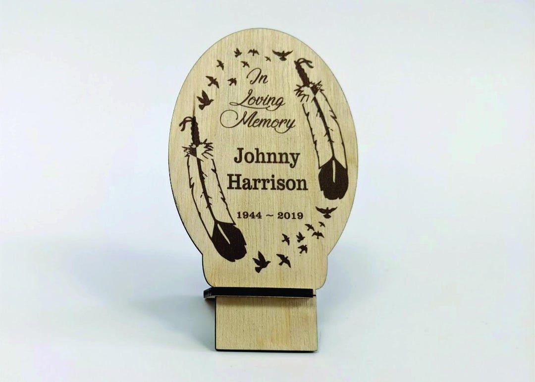 CENTERPIECE "in Loving Memory" - Wood Personalized Table Decoration ...