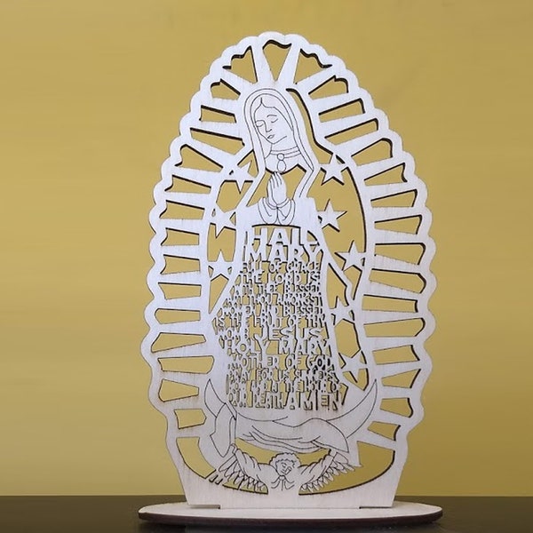 Laser Cut Virgin Mary Cross - Etsy