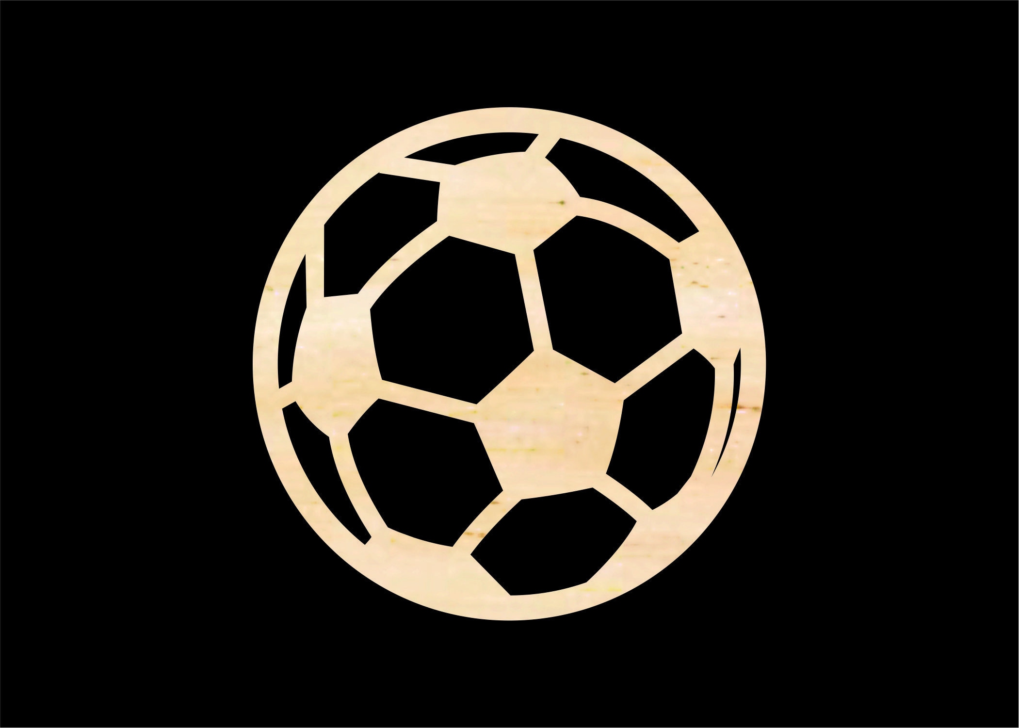 Gs039 Forma de balón de fútbol corte láser de madera - Etsy México