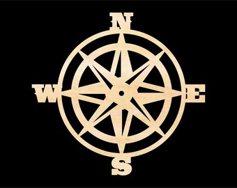 Laser Cut Compass Sign - Etsy
