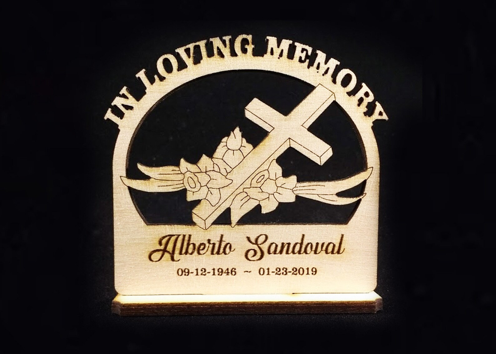 Ilmcp02 - MEMORY TABLE CENTERPIECE, Laser Cut and Custom Engraved - Etsy