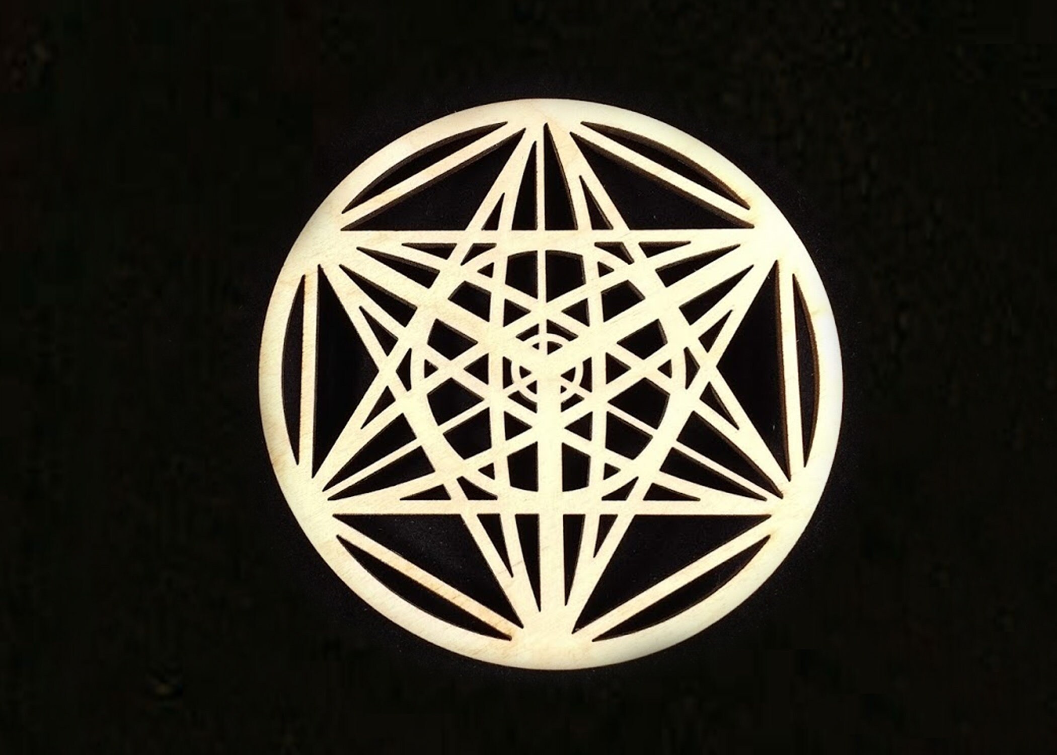 Gs004 Sacred Geometry wood laser cut | Etsy