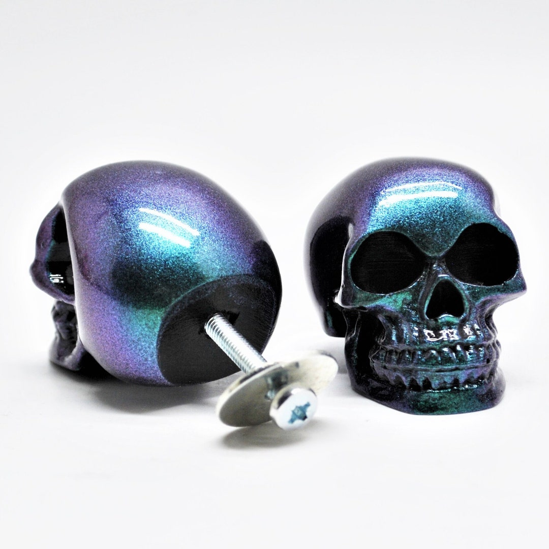 Medium Skull Drawer Handles Skull Door Knobs Resin Kitchen - Etsy