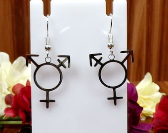 Trans Symbol Earrings - Etsy
