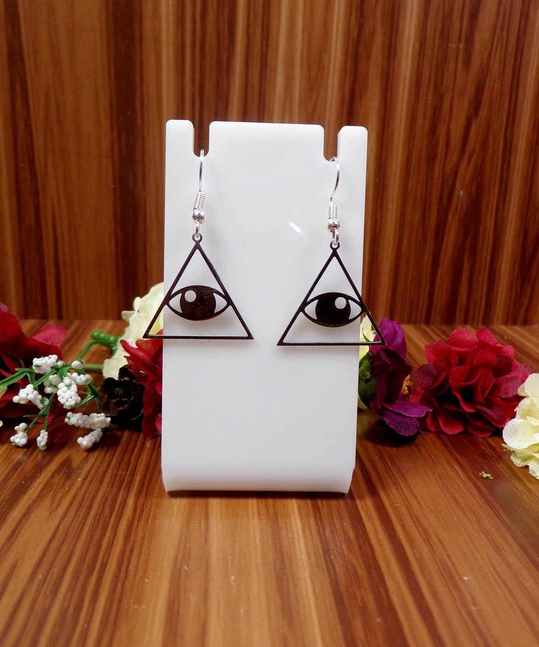 Illuminati Pyramid Eye Earrings, All Seeing Eye, Eye of Providence ...