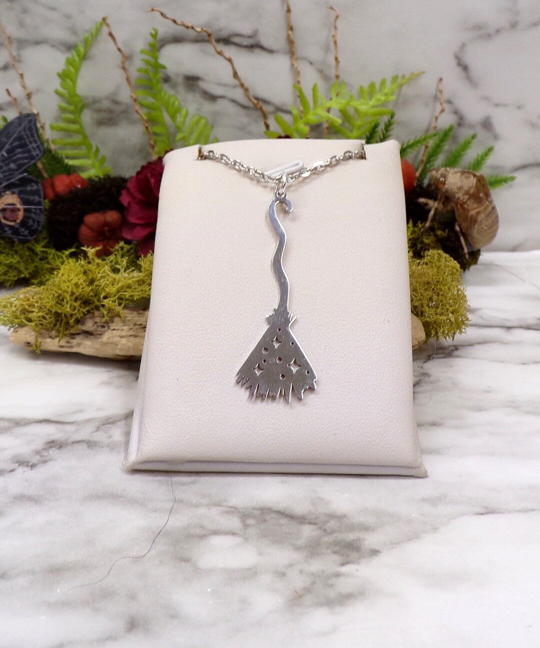 Broom Necklace, Witch Broom, Star Broom, Besom Necklace, Magic Broom ...