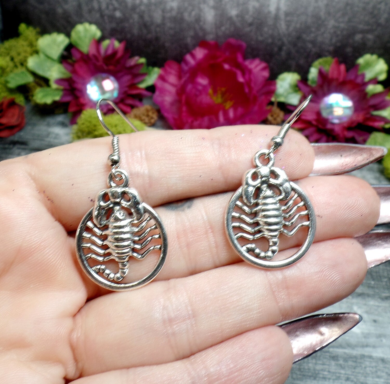 Scorpion Earrings, Scorpion Jewelry, Scorpion Charms, Halloween Scorpion, Scorpio Zodiac ...