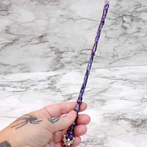Bat Amethyst Tip Wand Crystal Wand Gemstone Pagan Wand - Etsy
