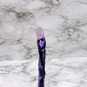 Bat Amethyst Tip Wand Crystal Wand Gemstone Pagan Wand - Etsy