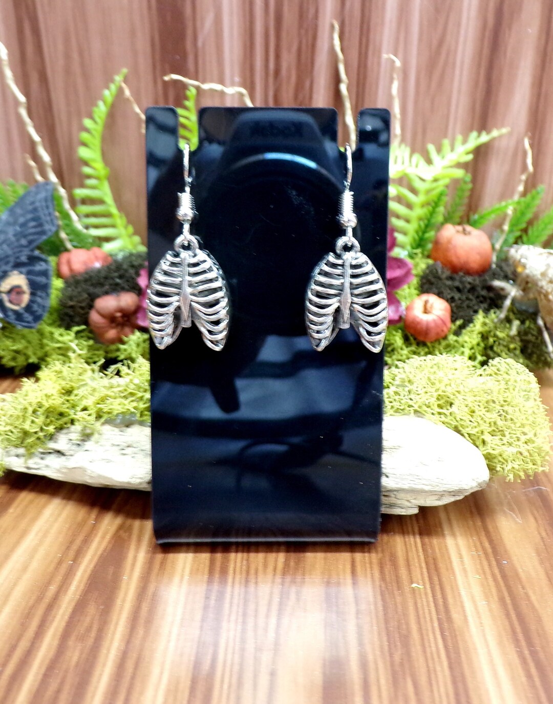 Dainty Rib Cage Earrings, Gothic Earrings, Skeleton, Bones, Doctor Gift ...