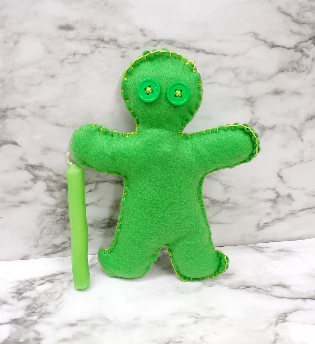 Green Money Poppet Good Luck Poppet Luck Poppet Herb Infused Doll ...