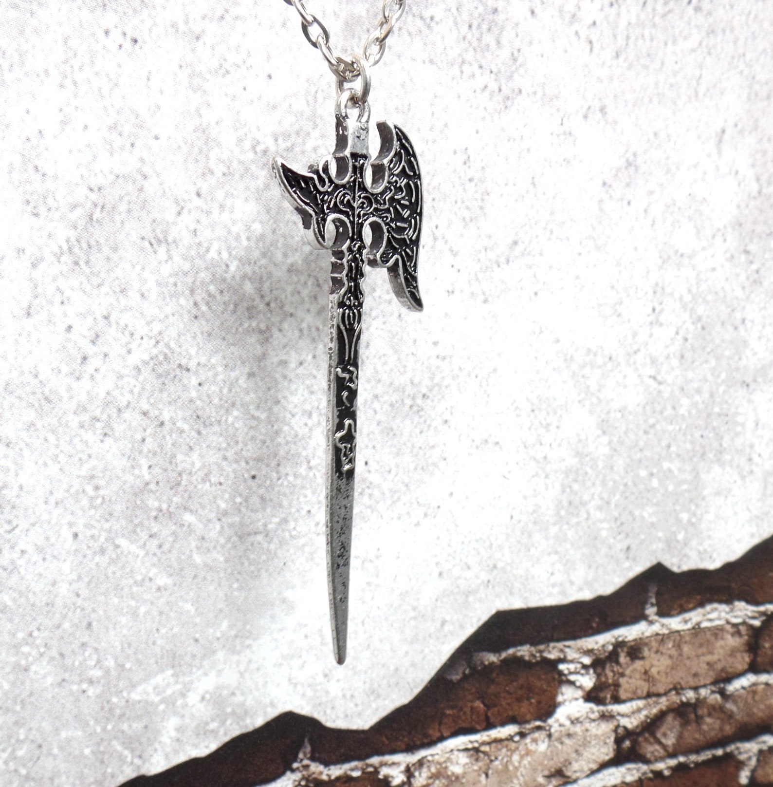 Battle Axe Necklace Axe Pendant Medieval Axe Warrior - Etsy