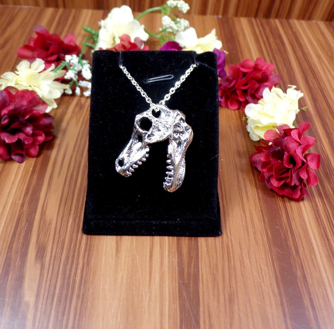 T-rex Dinosaur Skull Necklace, Dinosaur Fossil Bones, Prehistoric ...