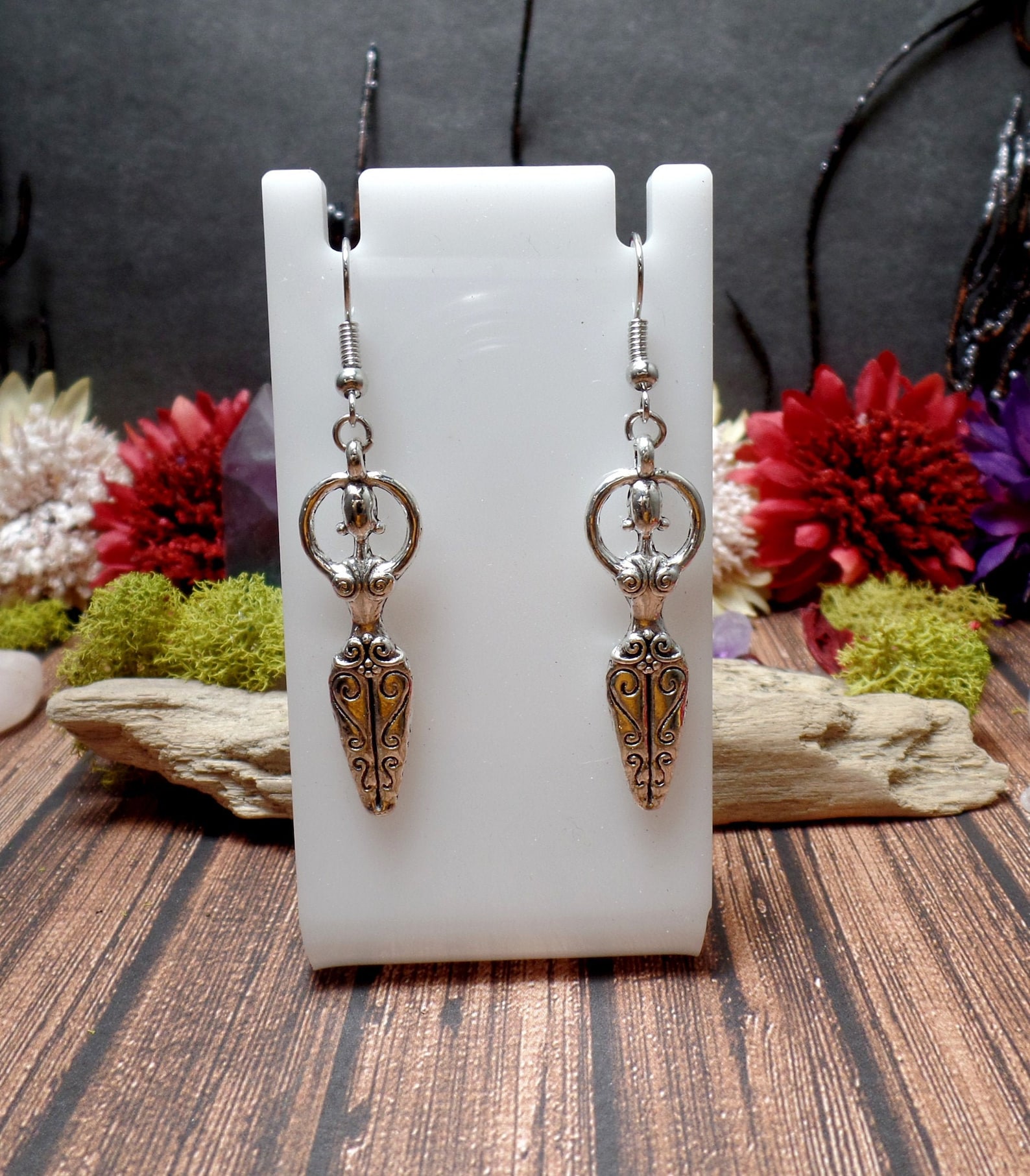 Goddess Earrings Pagan Goddess Wiccan Goddess Woman | Etsy