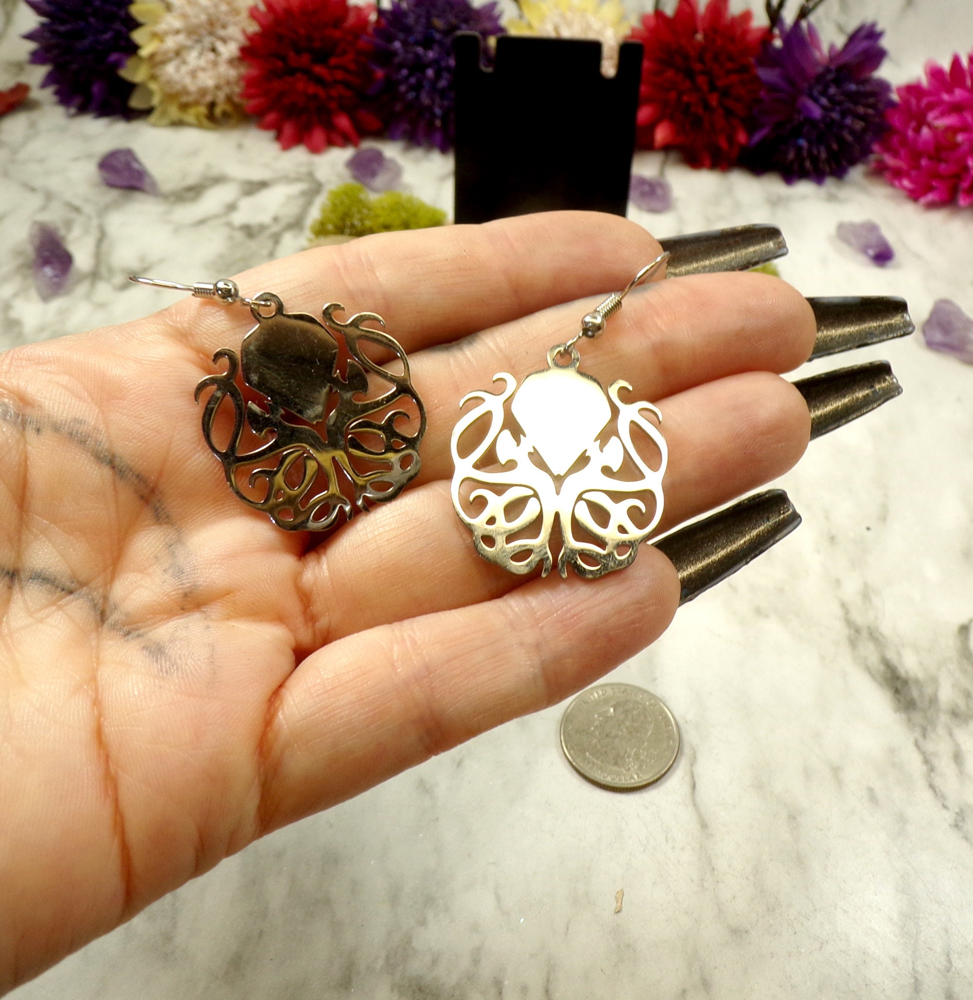 Cthulhu Earrings Lovecraft Earrings Elder God Earrings - Etsy