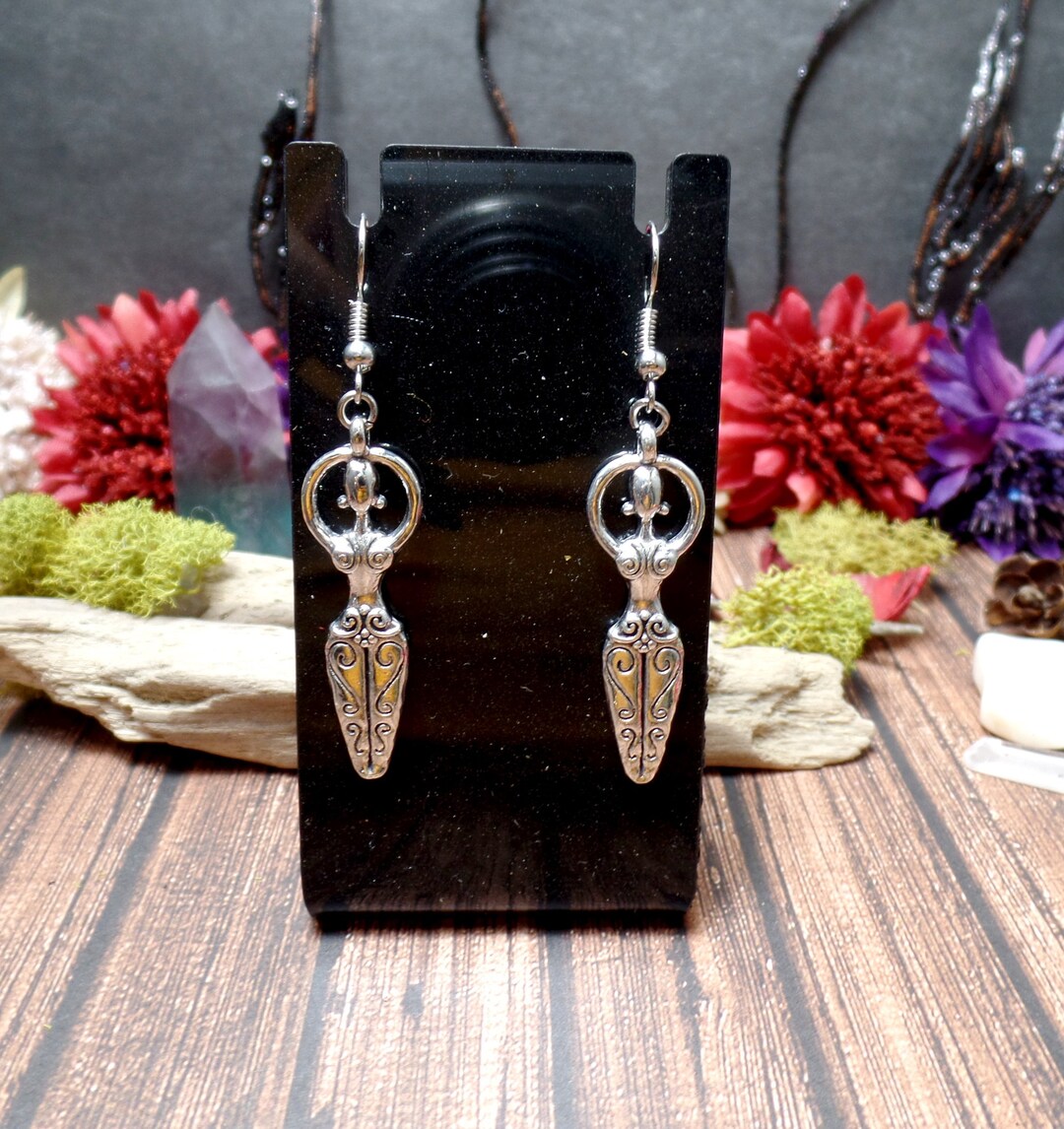 Goddess Earrings, Pagan Goddess, Wiccan Goddess, Woman Earrings ...