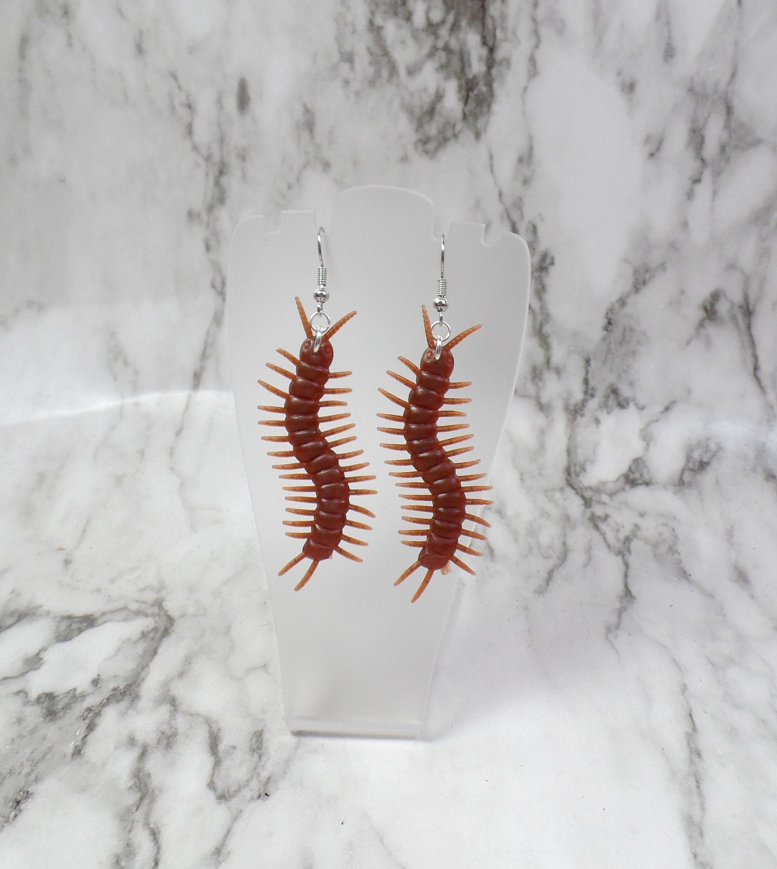 Centipede Earrings Insect Earrings Bug Jewelry Halloween - Etsy