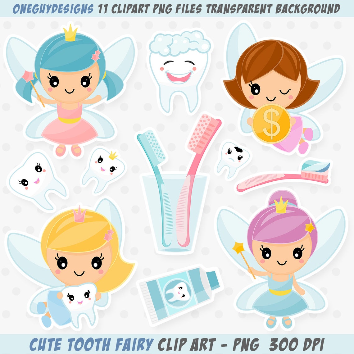 Cute Tooth Fairy Clipart. Tooth Fairy Clip Art. Tooth Fairy Graphics ...