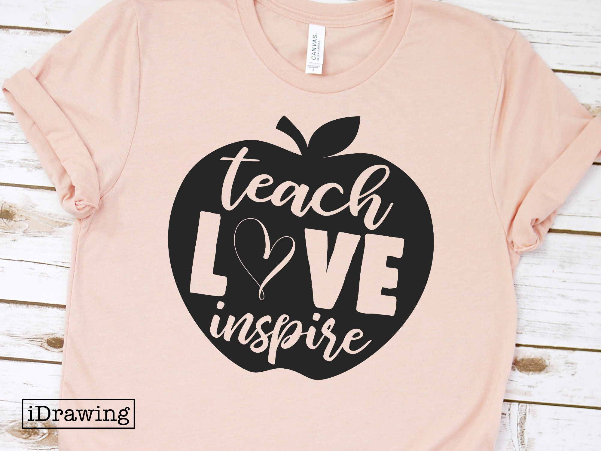 Teach Love Inspire SVG, Teacher SVG Cut File, Teacher Life Svg, School ...