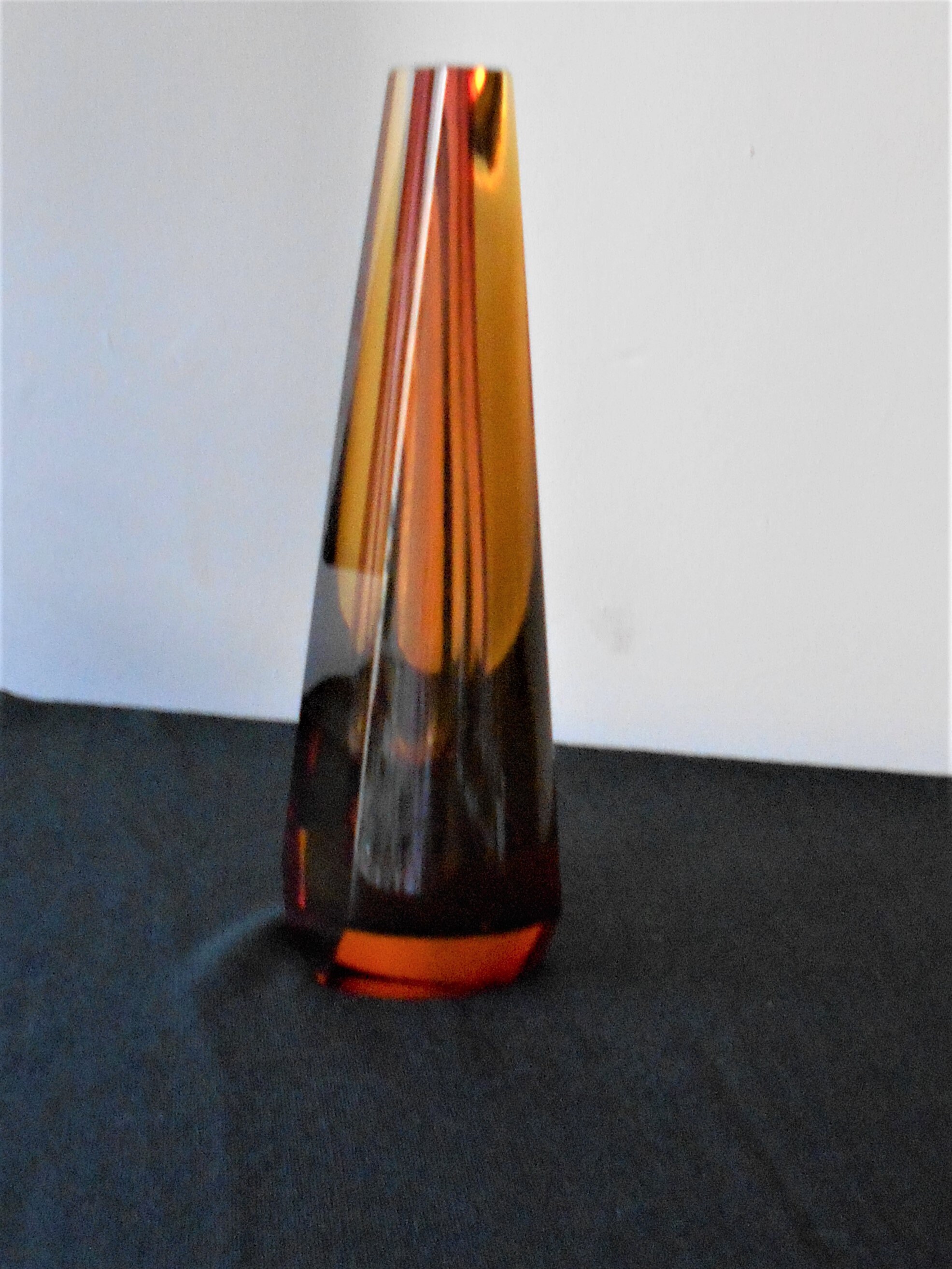 Art Deco Amber Bud Vase | Etsy