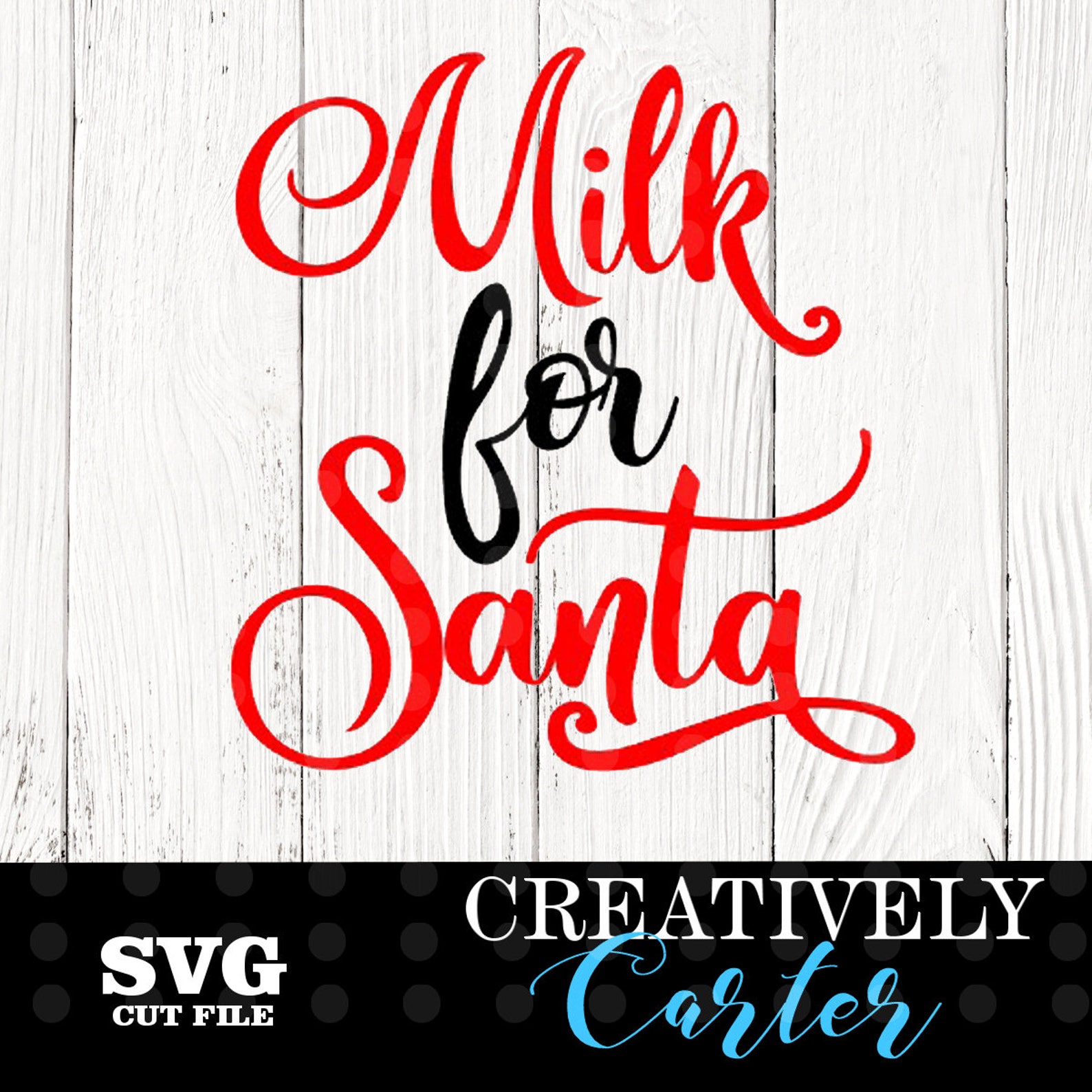 Milk for Santa SVG | Etsy