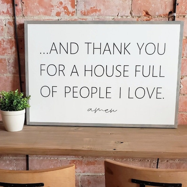 Large Thank You Sign - Etsy