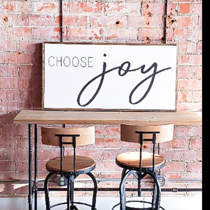 Choose Joy Sign - Etsy