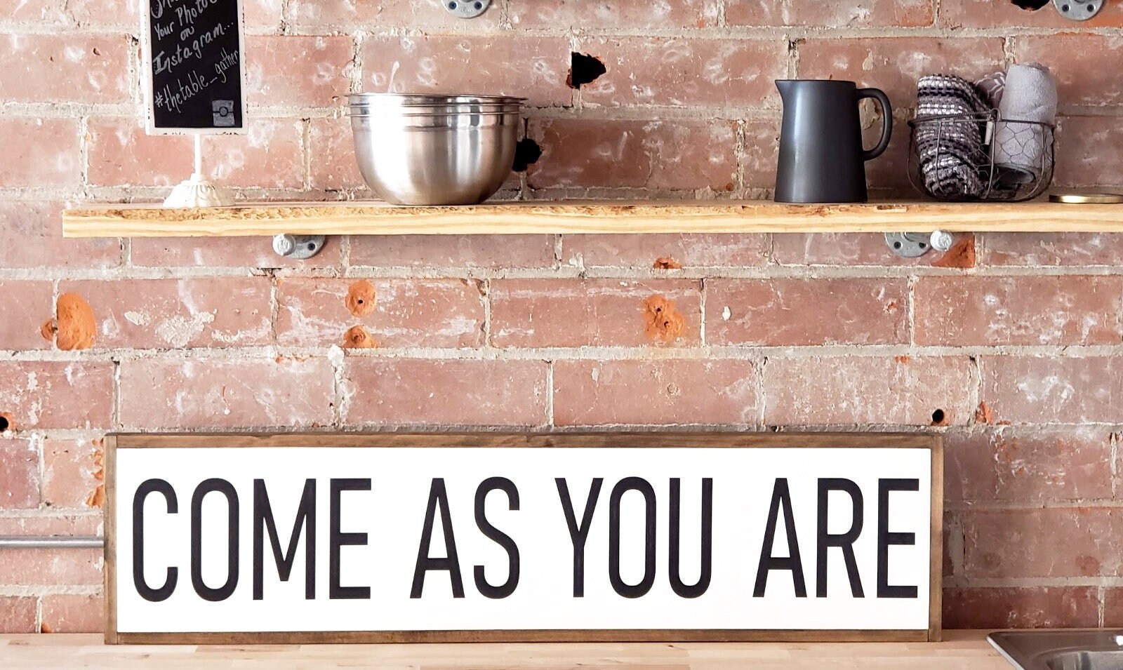 Come as You Are Sign, Living Room Wall Decor, Living Room Sign, Come as ...