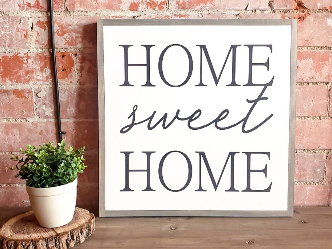 Home Sweet Home Wood Sign, Custom Home Sweet Home Sign, Wood Home Sign ...