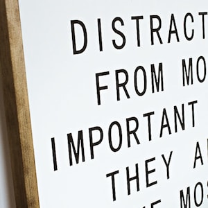 CS Lewis Quote Wood Sign: Children Are Not A Distraction - Large Wall ...