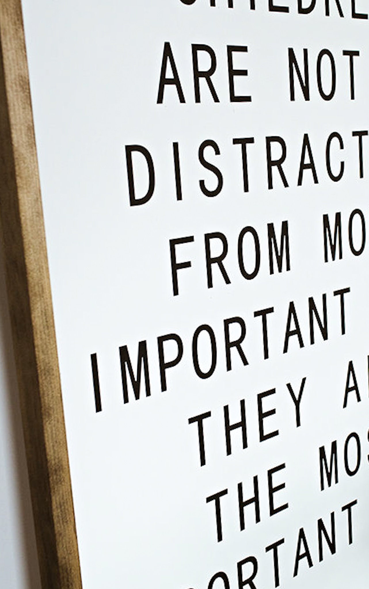 CS Lewis Quote Wood Sign: Children Are Not A Distraction - Large Wall ...