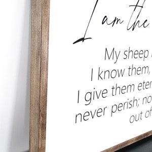 I Am the Good Shepherd, Bible Verse Sign, John 10, Scripture Sign ...