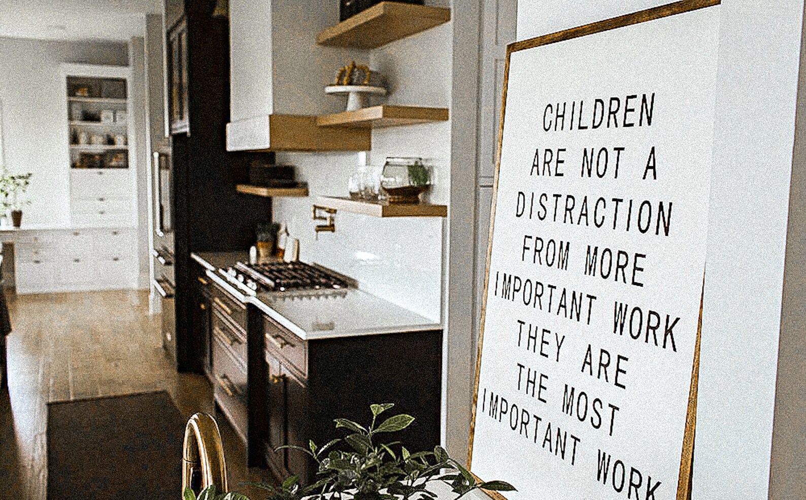 CS Lewis Quote Wood Sign: Children Are Not A Distraction - Large Wall ...