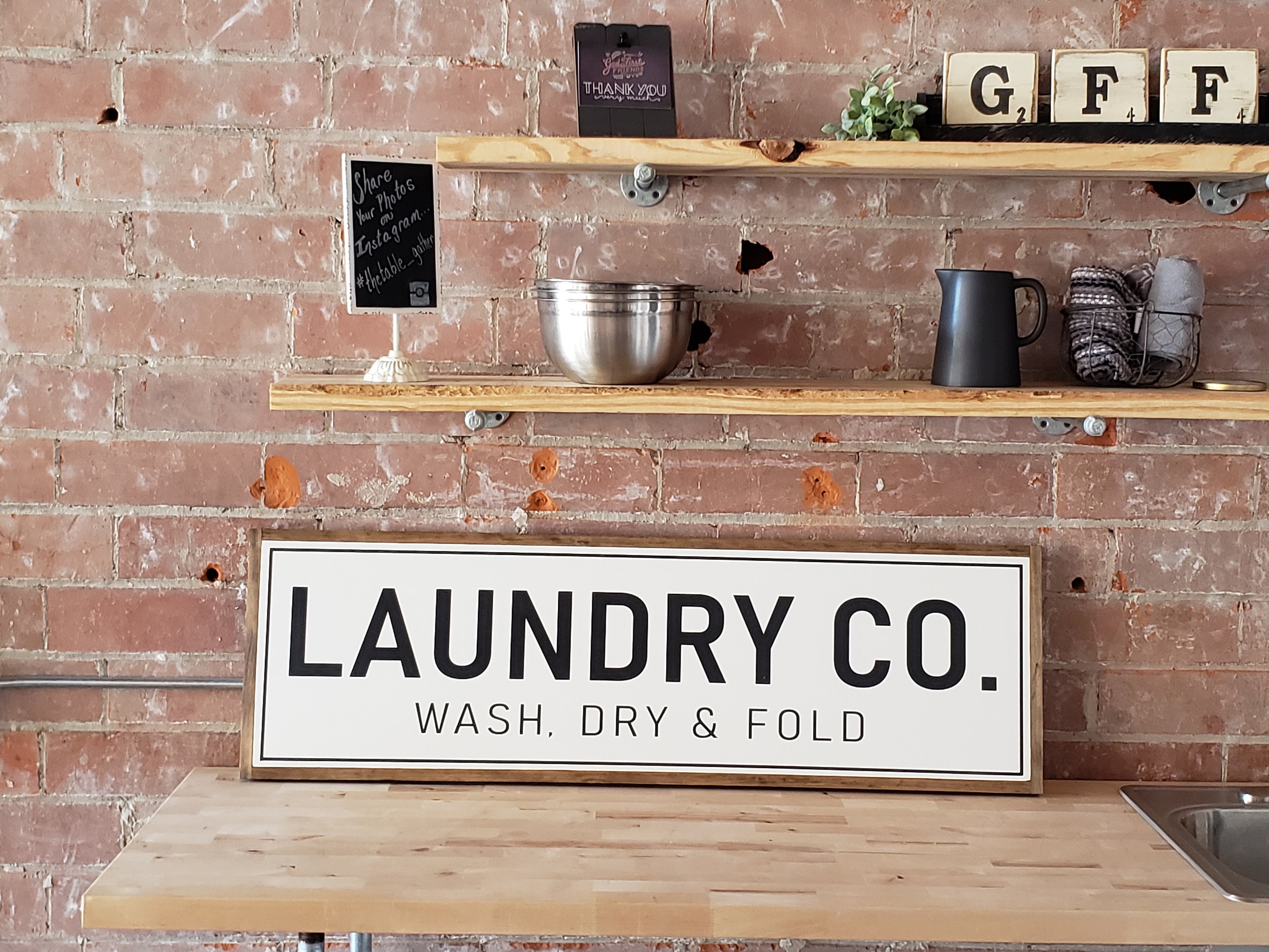 Laundry Wooden Sign Laundry Room Modern Sign Wooden Sign - Etsy