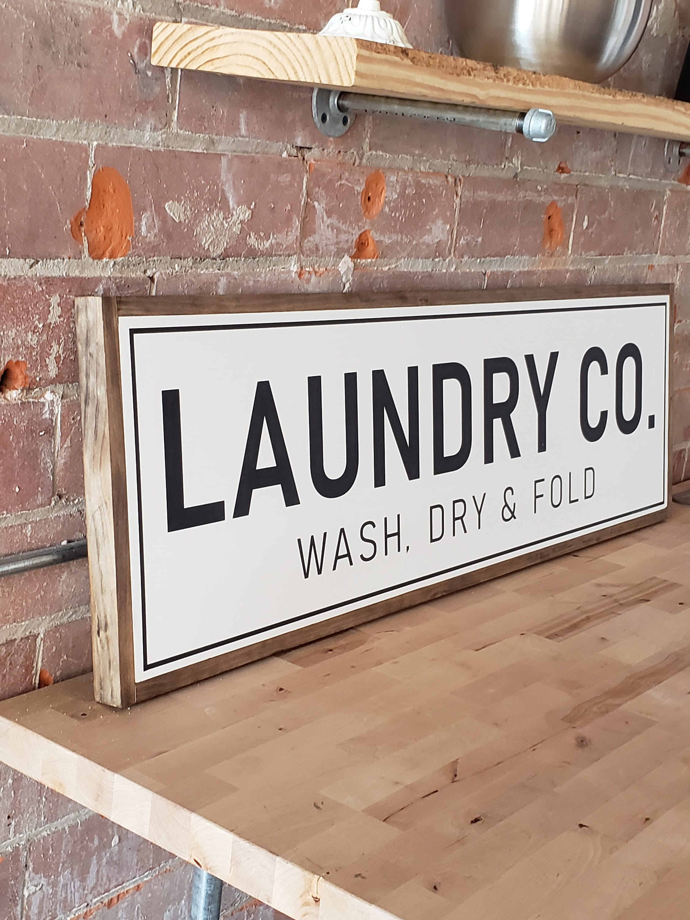 Laundry Wooden Sign Laundry Room Modern Sign Wooden Sign - Etsy