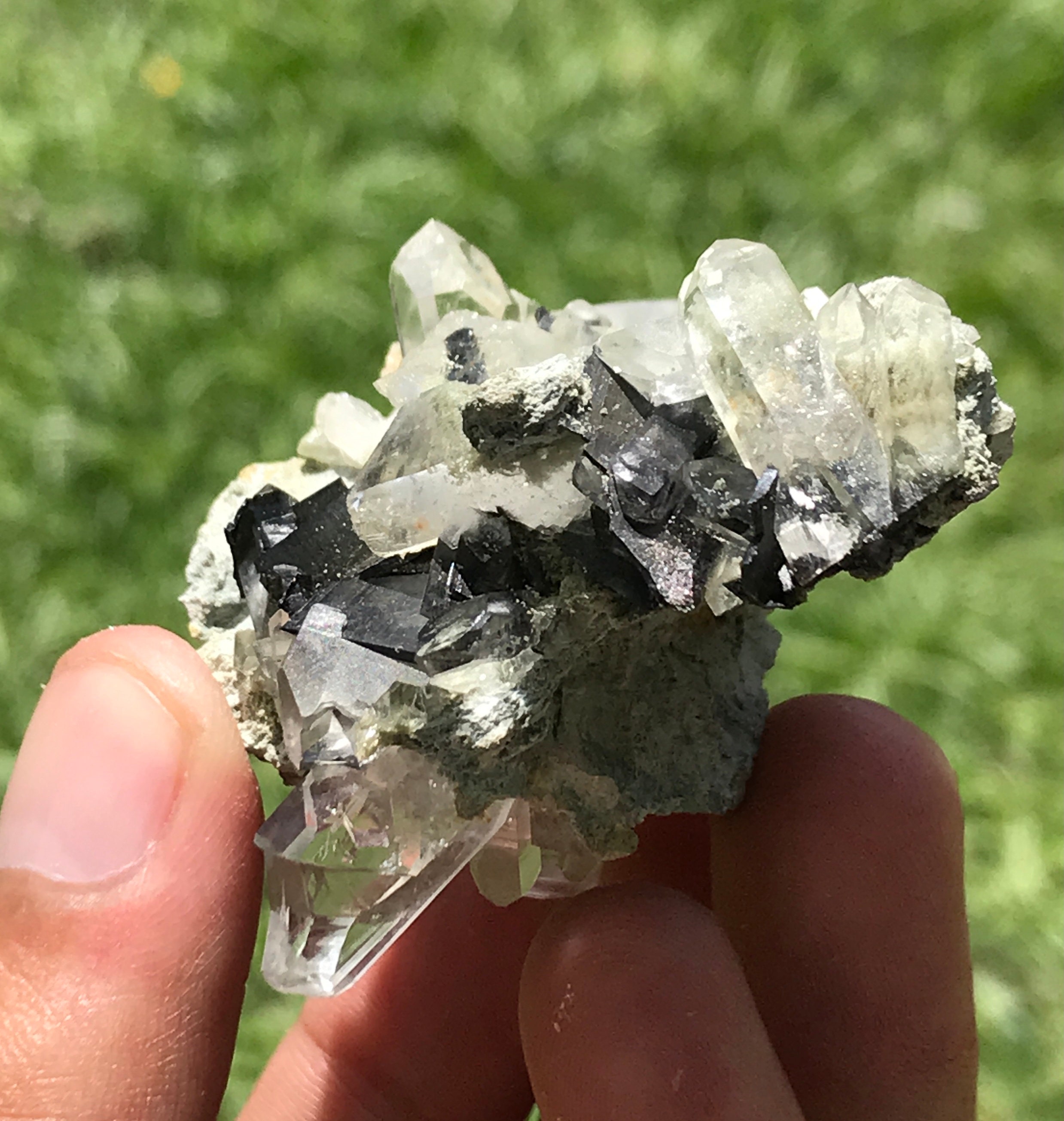 Natural Brookite Crystal Specimen With Clear Quartz Cluster | Etsy