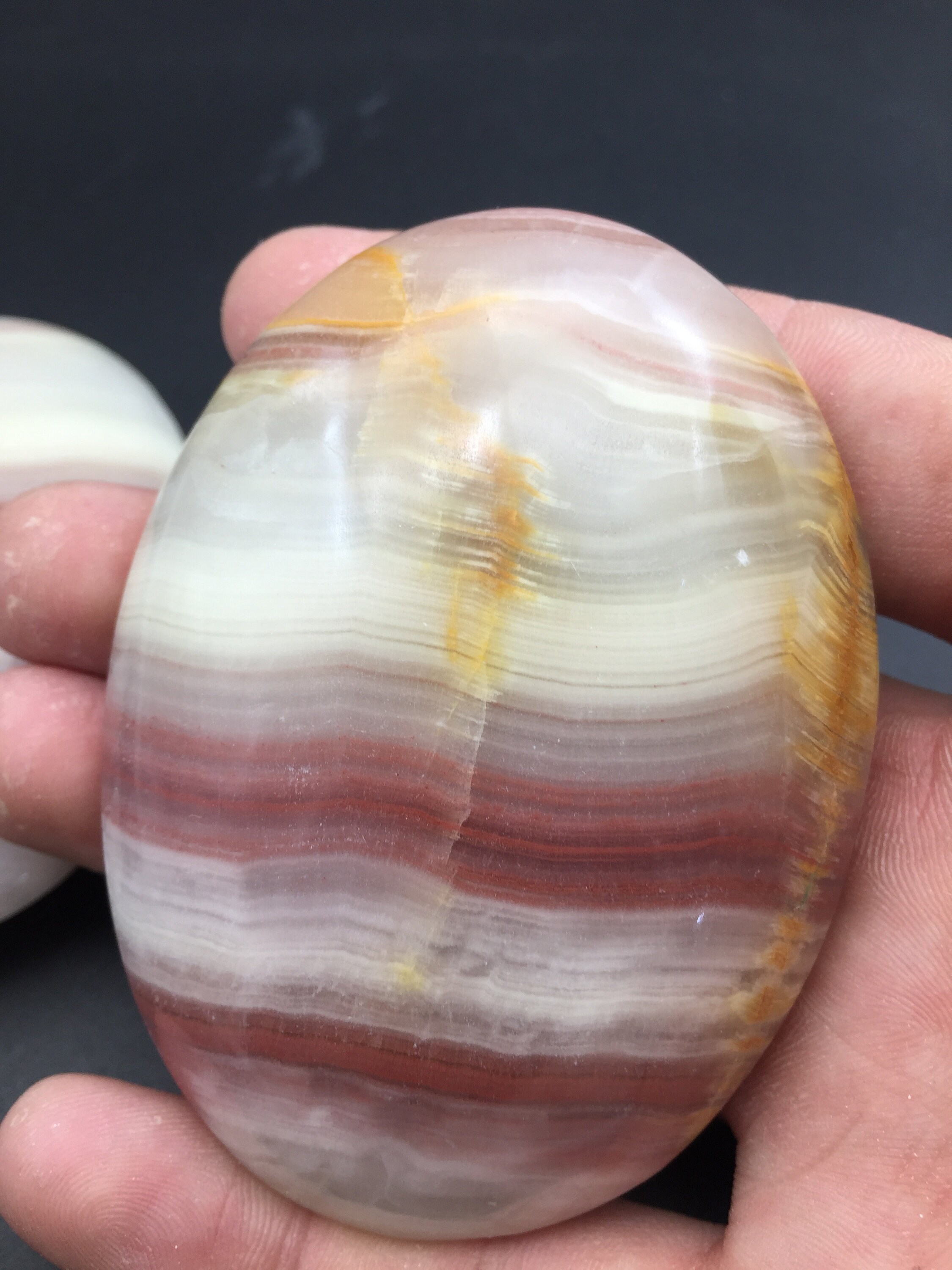 304gr Natural Pink Banded Onyx 8x2.3cm from Pakistan | Etsy
