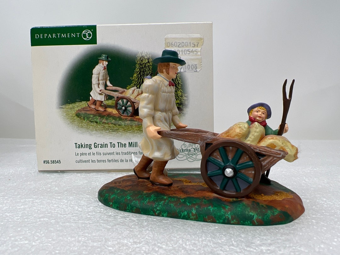 Dept 56 "taking Grain to the Mill" Dickens Village Series Accessories ...