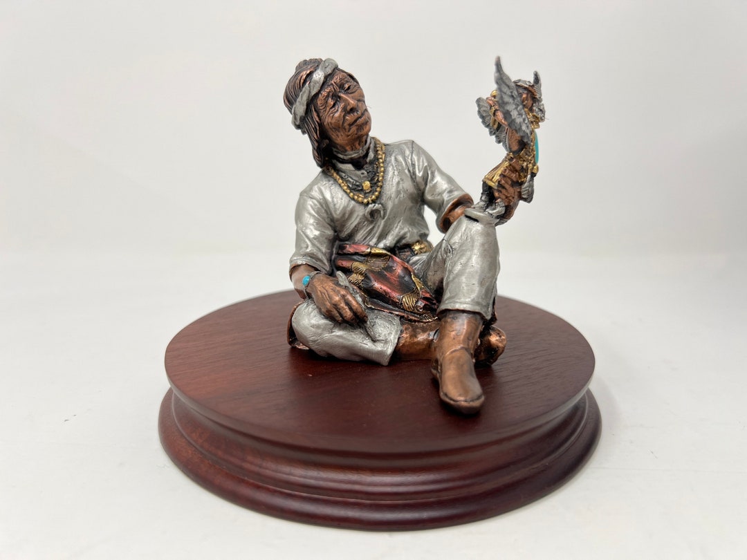 Christopher Pardell Legend Mixed Metals Indian Sculpture “kachina ...