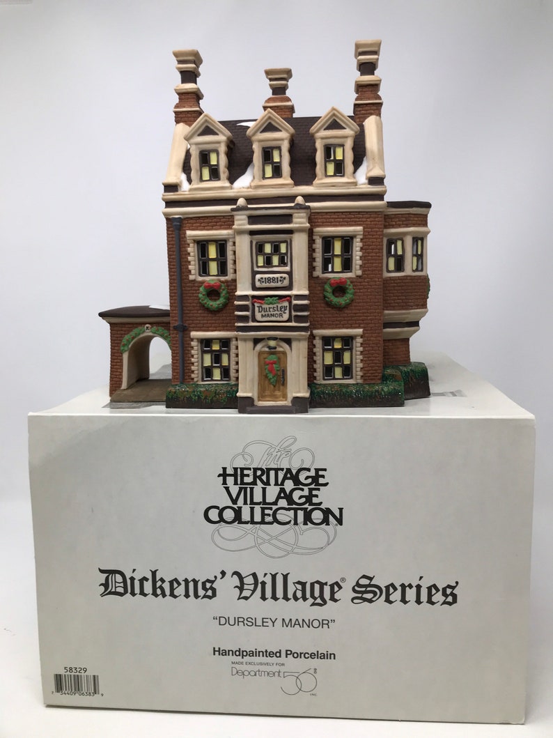 Dept 56 “dursley Manor” 58329 Dickens Village Series Heritage Village ...