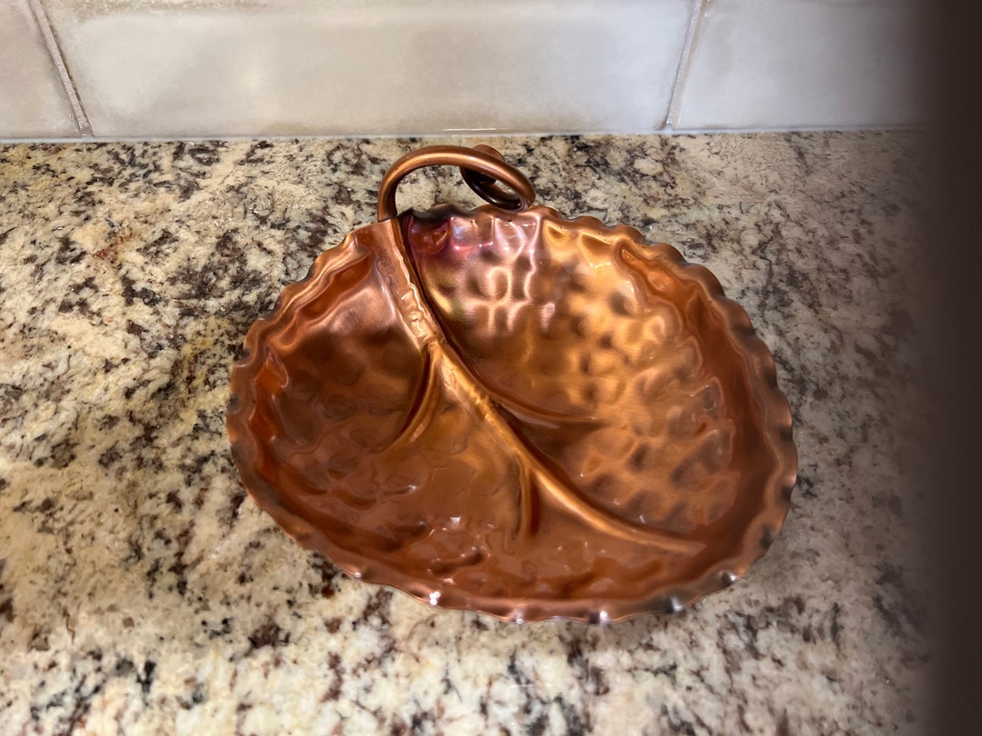 Gregorian Copper Leaf Dish, Trinket Tray - Etsy