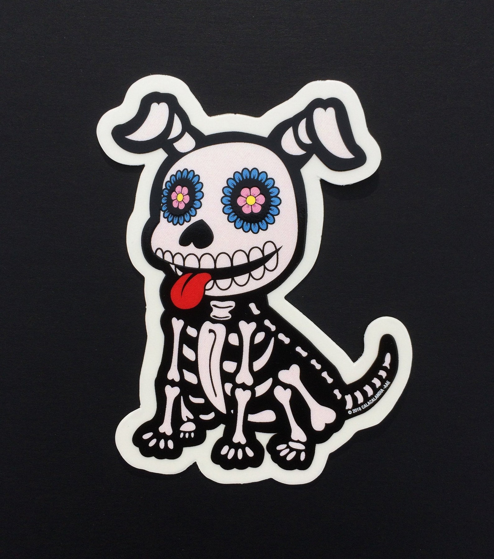 Dia De Los Muertos Dog Vinyl Decal Screen-printed | Etsy