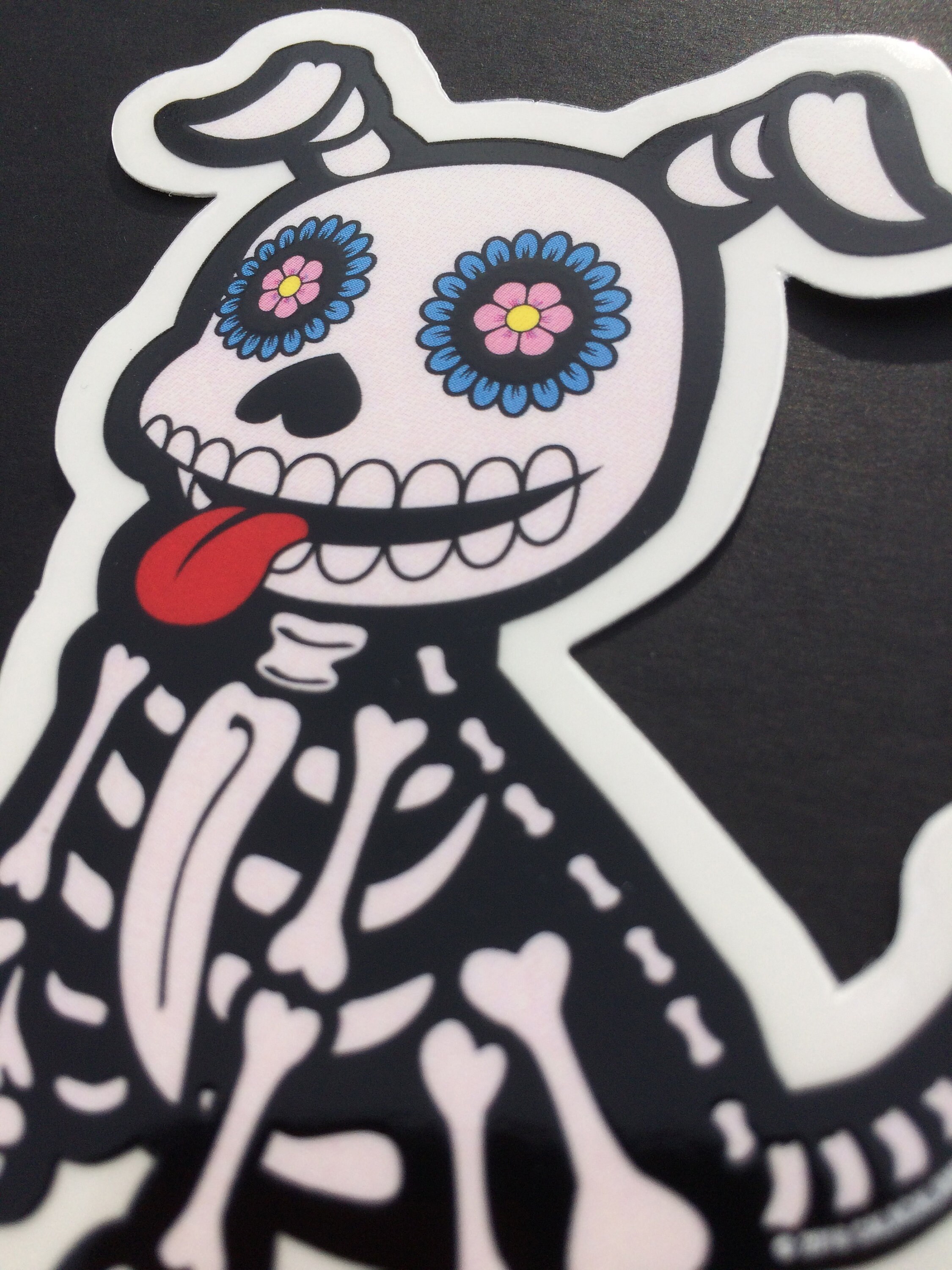 Dia De Los Muertos Dog Vinyl Decal Screen-printed | Etsy