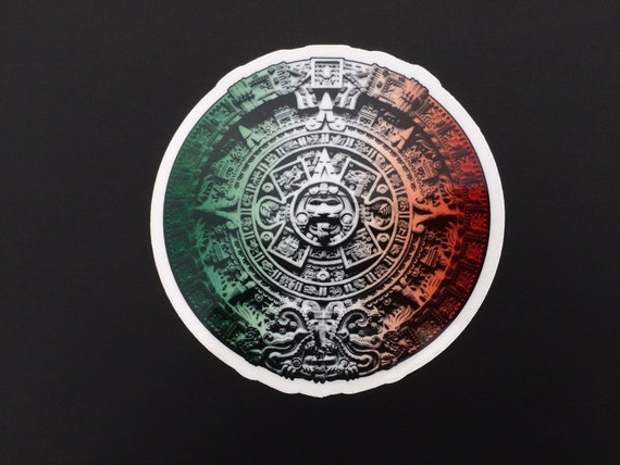 Aztec Calendar Vinyl Decal | Etsy