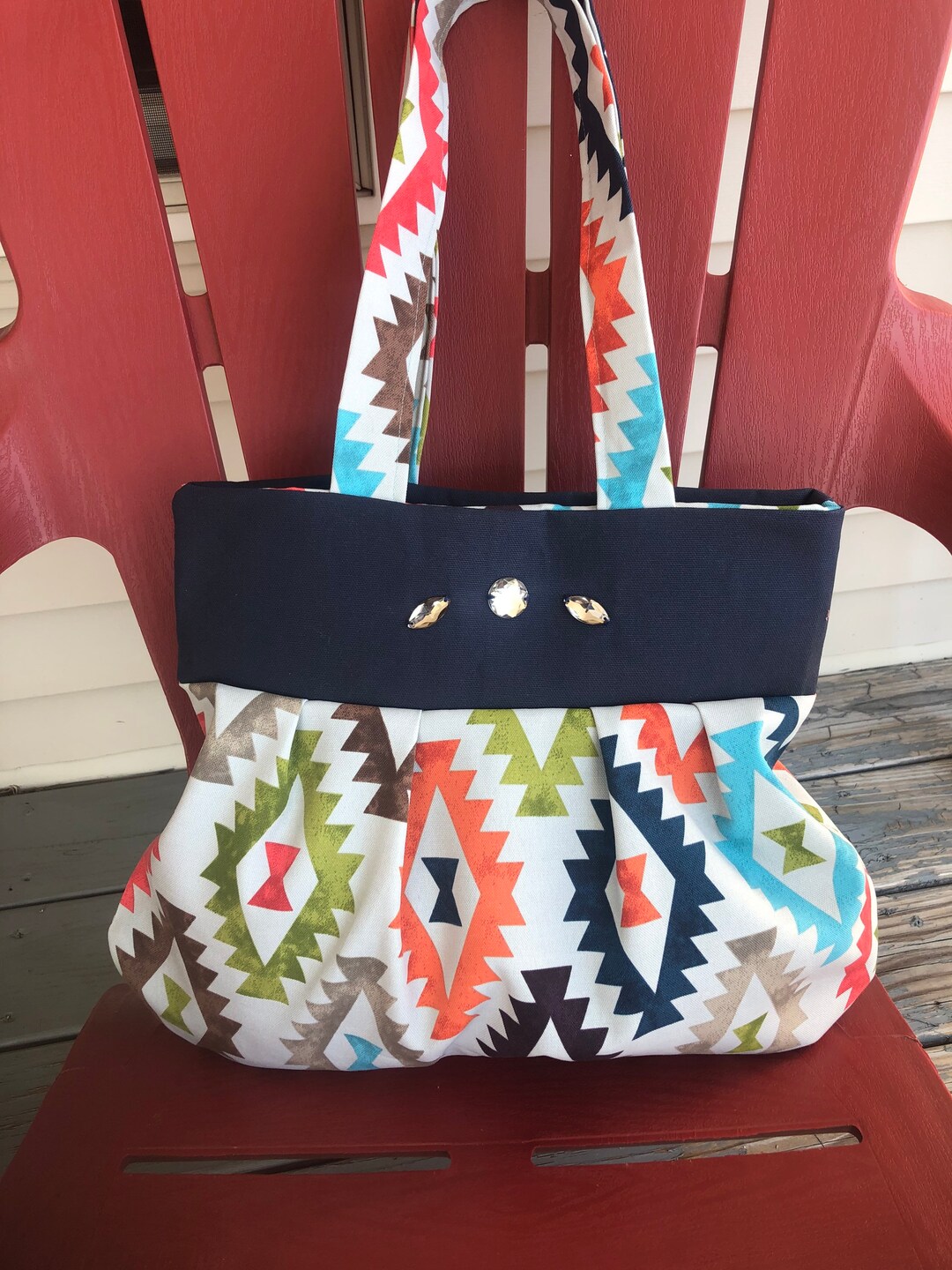 Blue Bag, Orange Bag, Cloth Bag, - Etsy